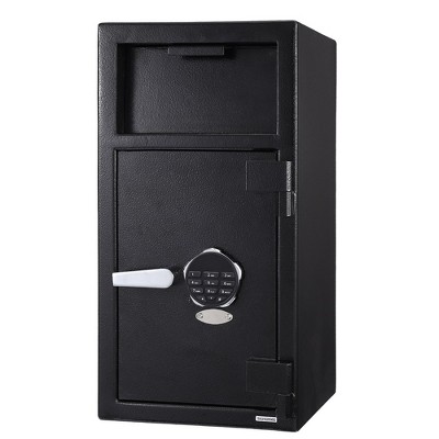 Digital Safe Box - Steel Lock Box With Keypad, 2 Manual Override Keys ...