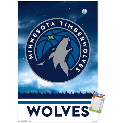 Trends International Nba Minnesota Timberwolves - Logo 18 Unframed Wall ...