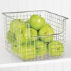 Mdesign Metal Open Front Kitchen Food Storage Basket : Target