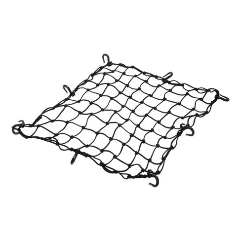 Unique Bargains Motorcycle Cargo Net Luggage Thicken Netting With Hooks ...