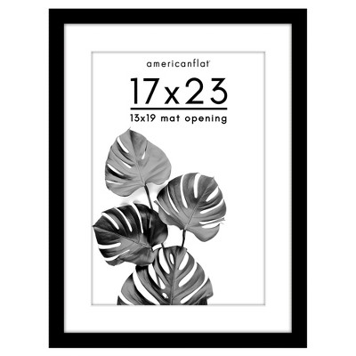 Snap 13"x19" Wood Wall Mount Hanging Photo Picture Poster Frame Black ...