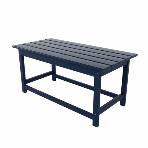 Westintrends Outdoor Hdpe Adirondack Coffee Table, Navy Blue : Target