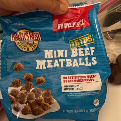 Earth's Best Frozen Baked Mini Beef Meatballs - 20oz : Target