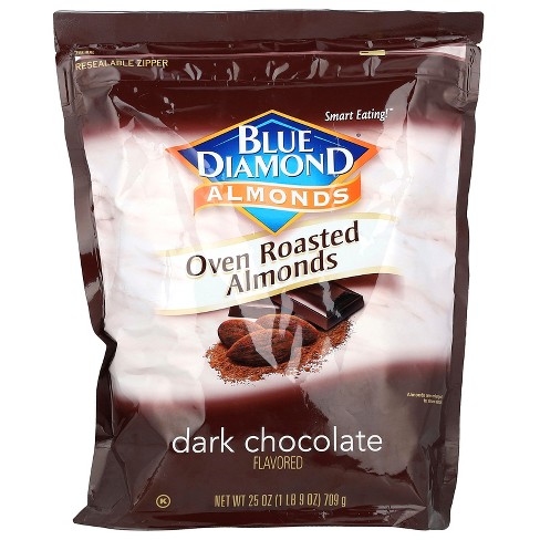 Blue Diamond Almonds, Oven Roasted Almonds, Dark Chocolate, 25 Oz (709 ...