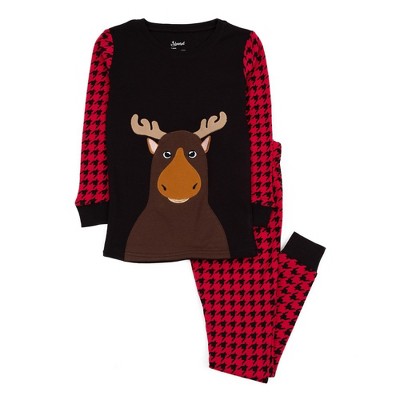 Leveret Two Piece Cotton Christmas Pajamas Plaid Black And Red 12 Year ...