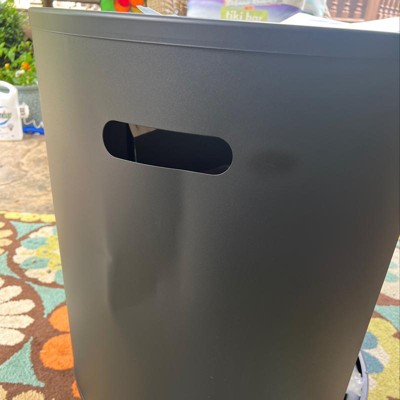 Round Metal Outdoor Column Fire Pit Black - Threshold™ : Target