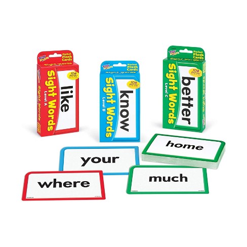 Trend Enterprises: Sight Words Flash Cards Bundle : Target