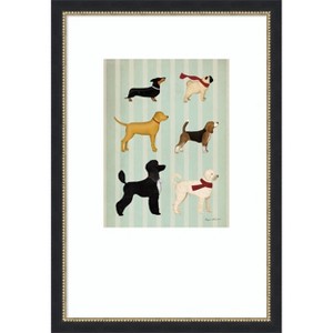 Amanti Art Dog Days Montage II by Ryan Fowler Wood Framed Wall Art ...