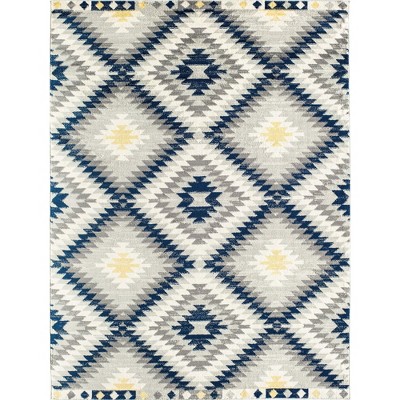 Cosmoliving By Cosmopolitan Astor Ad40d Sapphire Blue Transitional ...