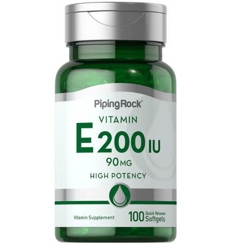 Piping Rock Vitamin E 200 Iu | 100 Softgels : Target