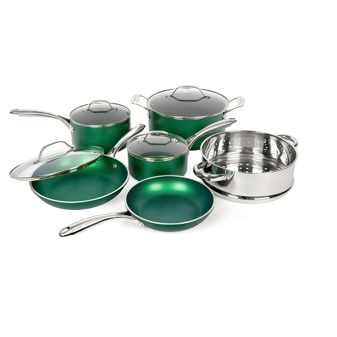 Granitestone Emerald 10 Piece Nonstick Cookware Set : Target