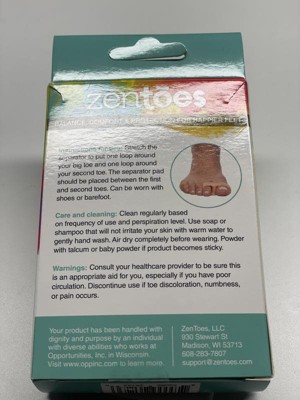 Zentoes Double Loop Toe Separator - Beige - 2pk : Target