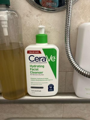 Cerave Face Wash, Hydrating Facial Cleanser For Normal To Dry Skin : Target