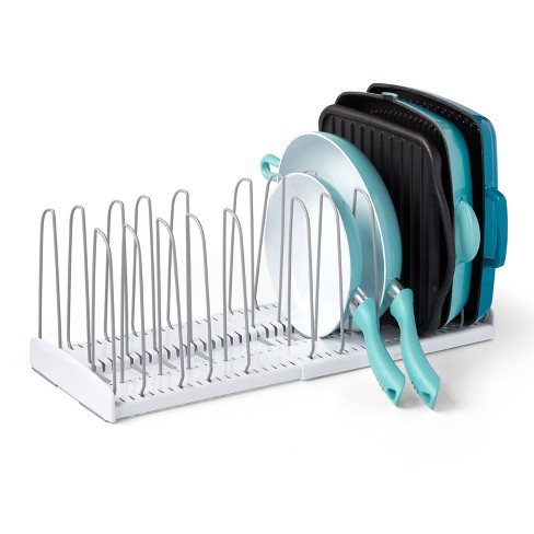 Youcopia Storemore Expandable Cookware Rack: Non-slip Kitchen Storage ...
