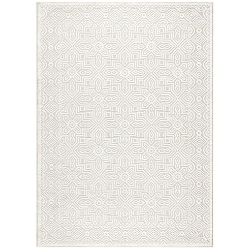 Town & Country Luxe Maya Medallion Tile Neutral Indoor Area Rug With ...