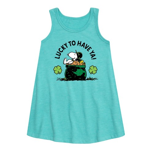 Peanuts Lucky To Have Ya - Turquoise - 3t : Target