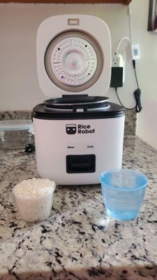 Rice Robot Rice Cooker 4.5 Cups Cooked Electric Mini Rice Maker Pot ...