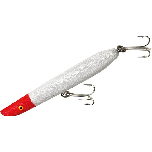 Cotton Cordell 6" Pencil Popper 1 Oz Fishing Lure - Pearl/red Head : Target