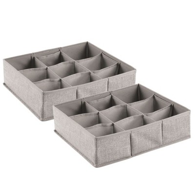 Mdesign Fabric 9 Section Drawer/closet Storage Organizer For Kids, 2 ...