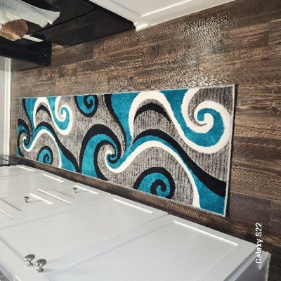 Masada Rugs Sophia Collection 4'x4' Round Modern Contemporary Hand ...