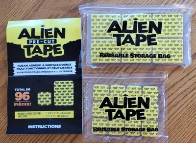 Alien Tape Pre Cut Tape Double Sided Multipurpose Removeable Adhesive ...