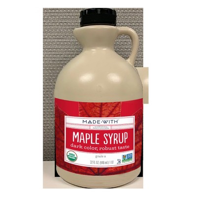 Made With Dark Color Grade A Maple Syrup - Case Of 6 - 32 Oz : Target