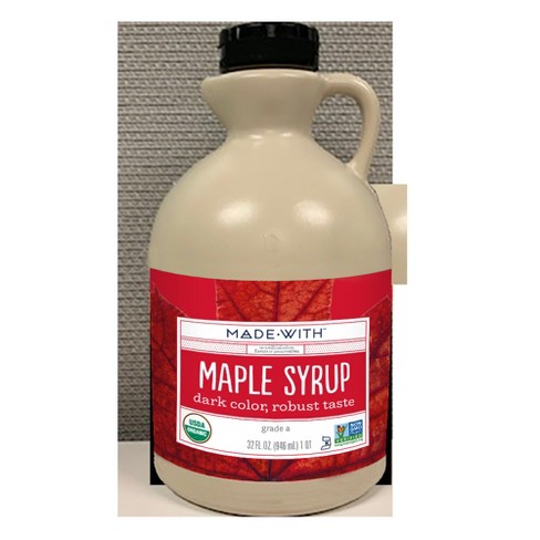 Made With Dark Color Grade A Maple Syrup - Case Of 6 - 32 Oz : Target
