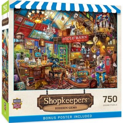Masterpieces Shopkeepers - Hidden Gems 750 Piece Jigsaw Puzzle : Target