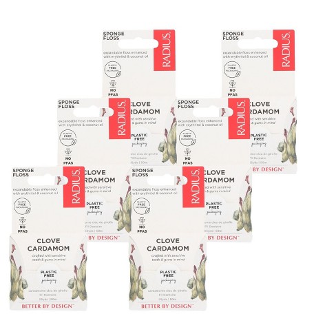 Radius Clove Cardamom Sponge Floss - Case Of 6/55 Yd : Target