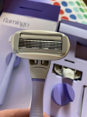 Flamingo 5-blade Women's Razor - 1 Razor Handle + 2 Razor Blade Refills ...