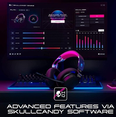 Skullcandy Slyr Pro Wired Over-ear Gaming Headset/clear Voice Smart Mic ...