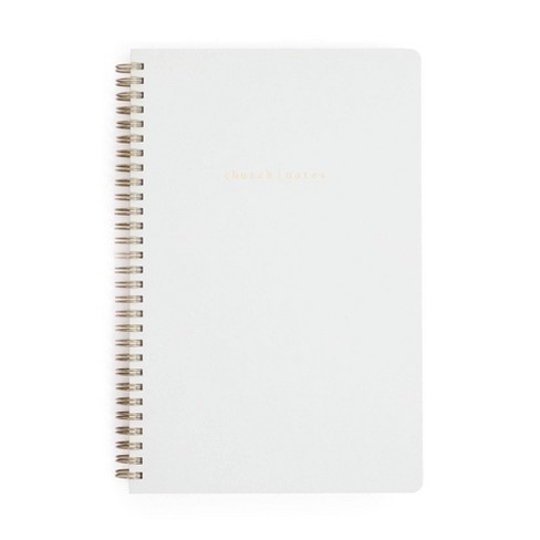 Church Notes 75 Sheet College Ruled Spiral Notebook Dove Gray: Small ...