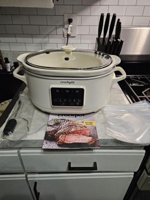 Crock-pot 6qt Programmable Slow Cooker With Sous Vide - Oat Milk Ivory ...