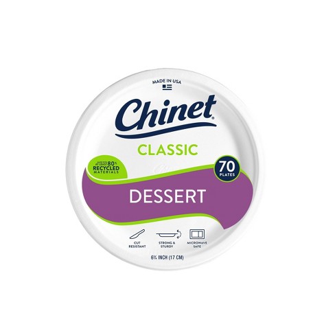 Chinet Classic Dessert Plate 6 3/4" - 70ct : Target