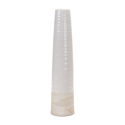 Ceramic Fluted Vase - White (5") - Storied Home : Target