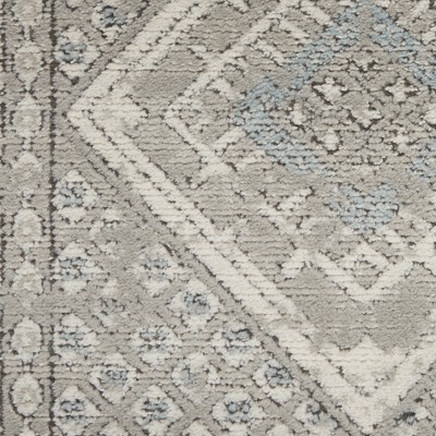 Nourison Concerto Cnc16 Indoor Only Area Rug - Grey/ivory/blue 3' X 5 ...