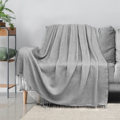 Pavilia Knit Textured Soft Throw Blanket For Sofa, Living Room Decor ...