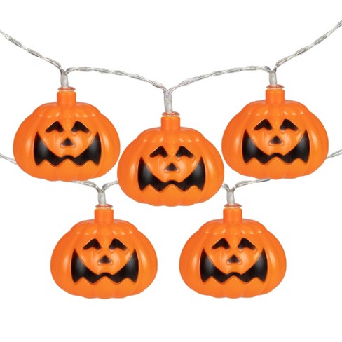 Northlight Led Jack-o-lantern Halloween Light Set - Warm White - 4 ...
