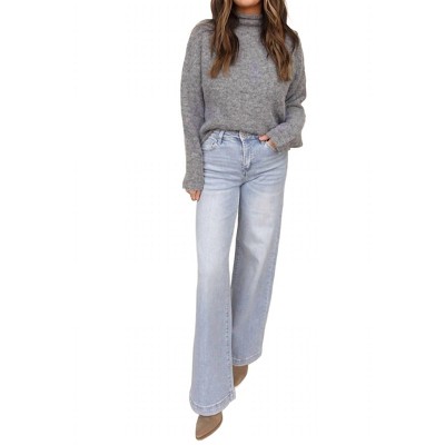 Women's High Rise Wide Leg Denim Jean - Flying Monkey 30 : Target