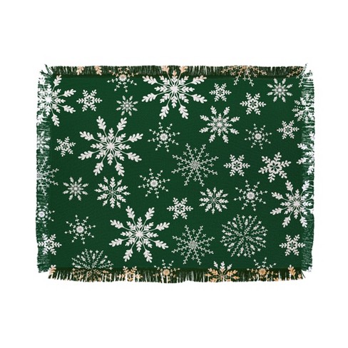 Iveta Abolina Silent Night Green 56"x46" Woven Throw Blanket - Deny ...