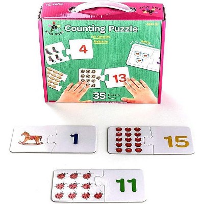 Star Right Self-correcting Counting Puzzle With Realistic Art-set Of 35 ...