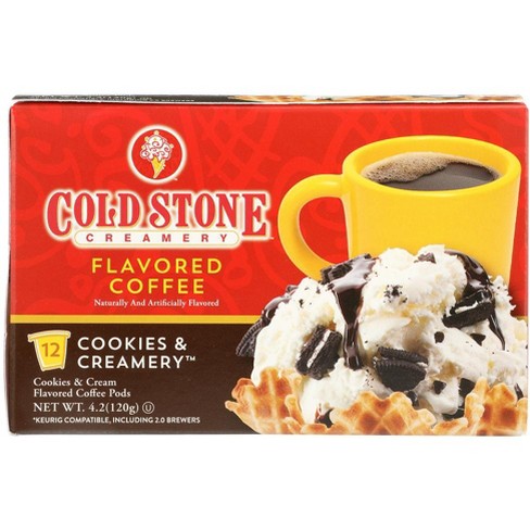 Cold Stone Creamery Flavored Coffee Cookies And Cream- Pack Of 6 - 12 ...