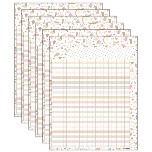 Teacher Created Resources® Terrazzo Tones Incentive Chart, 17" X 22 ...