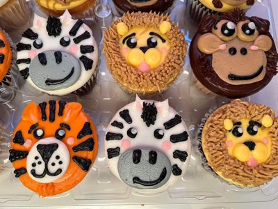 Chocolate & Vanilla Mini Cupcakes - 10oz/12ct - Favorite Day™ : Target