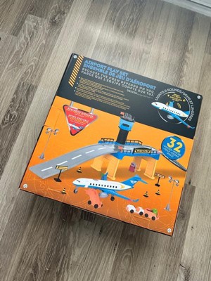 Driven By Battat – Airport Playset With Toy Airplane (32pc) – Micro Series : Target