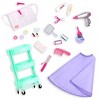 Our Generation Phoebe & Salon Day Accessory Set 18" Doll Hair Play ...