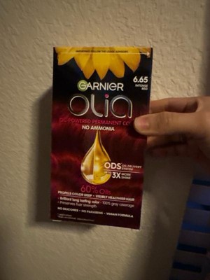 Garnier Olia Oil Powered Permanent Hair Color - Intense Red 6.65 - 1 Fl ...