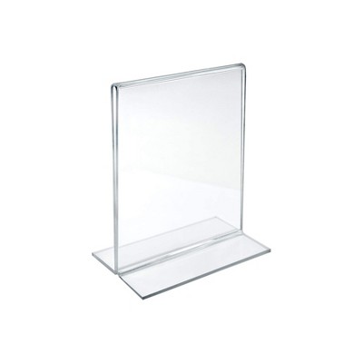 Azar Displays Bottom Loading Clear Acrylic T-frame Sign Holder 4" Wide ...