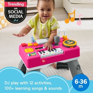 Fisher-Price Baby & Toddler Toy Laugh & Learn DJ Table Musical Activity ...