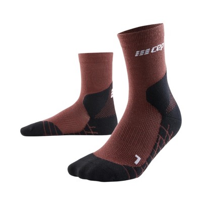 Cep Hiking Light Merino Mid Cut Compression Socks, Men Brown Large : Target